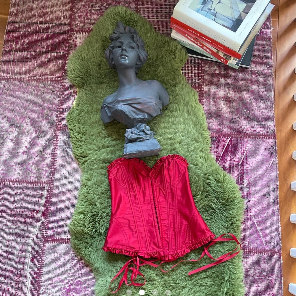 Vintage Victoria Secret Red Corset Gem